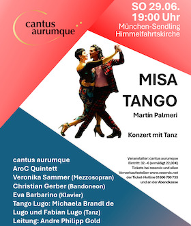 MISA TANGO - Martin Palmeri - Konzert mit Tanz - So. 29.06.2025 um 19:00 Uhr - 81371 München ...