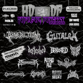 Heidelberg Deathfest IX - 2026 - Sa. 21.03.2026 um 13:00 Uhr - 69115 ...