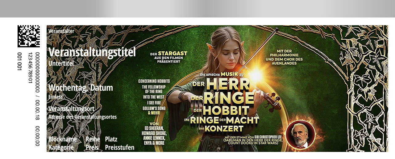 Der Herr der Ringe & Der Hobbit - Das Konzert - Di. 27.01.2026 um 16:00 ...