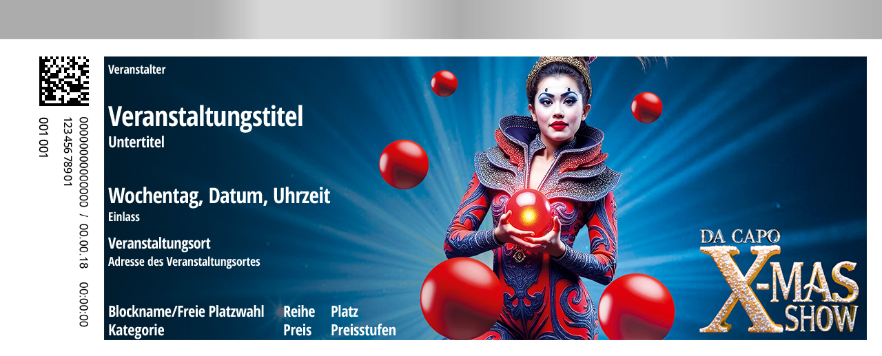 X-Mas Show - Da Capo Varieté - Sa. 20.12.2025 um 20:00 Uhr - 63741 Aschaffenburg | Tickets